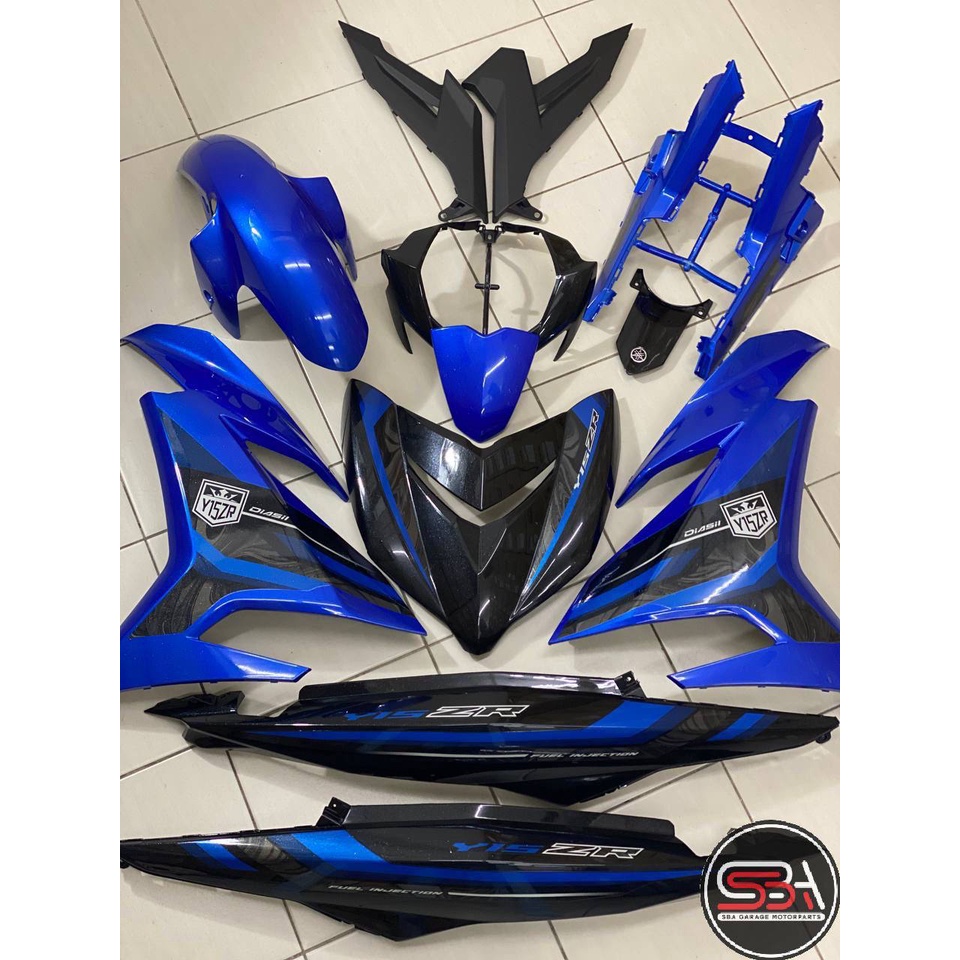 COVERSET YAMAHA V DOCTOR VELOZI EDITION Y15 YSUKU Y15ZR V1 V2 VPBC5 BIRU NEW BLUE TANAM CLEAR ...