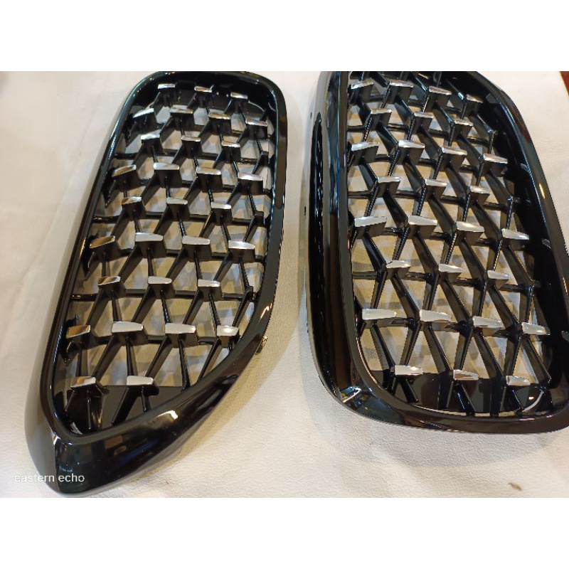 BMW G30 5 Series front grille diamond Style Front Grille | Shopee Malaysia
