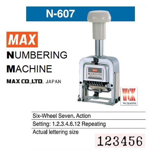 MAX NUMBERING MACHINE ( AVAILABLE IN 6 / 8 DIGIT ) | Shopee Malaysia