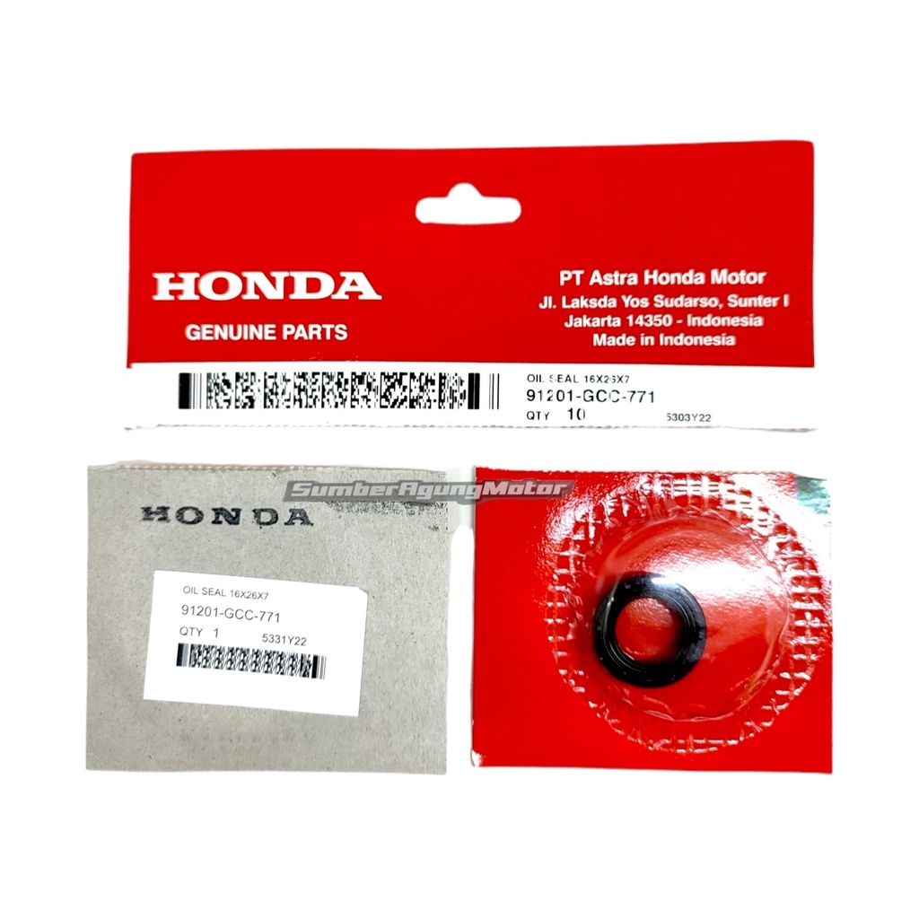 SIL MAGNIT 91201GCC771 OIL SEAL 16X26X7 SEAL MAGNET/BEAT CARBON/VARIO ...