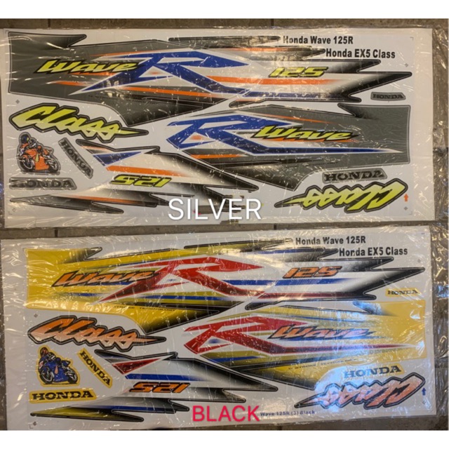 HONDA WAVE125-R THAI MODEL Stripe Stiker Sticker WAVE 125R WAVE125R ...
