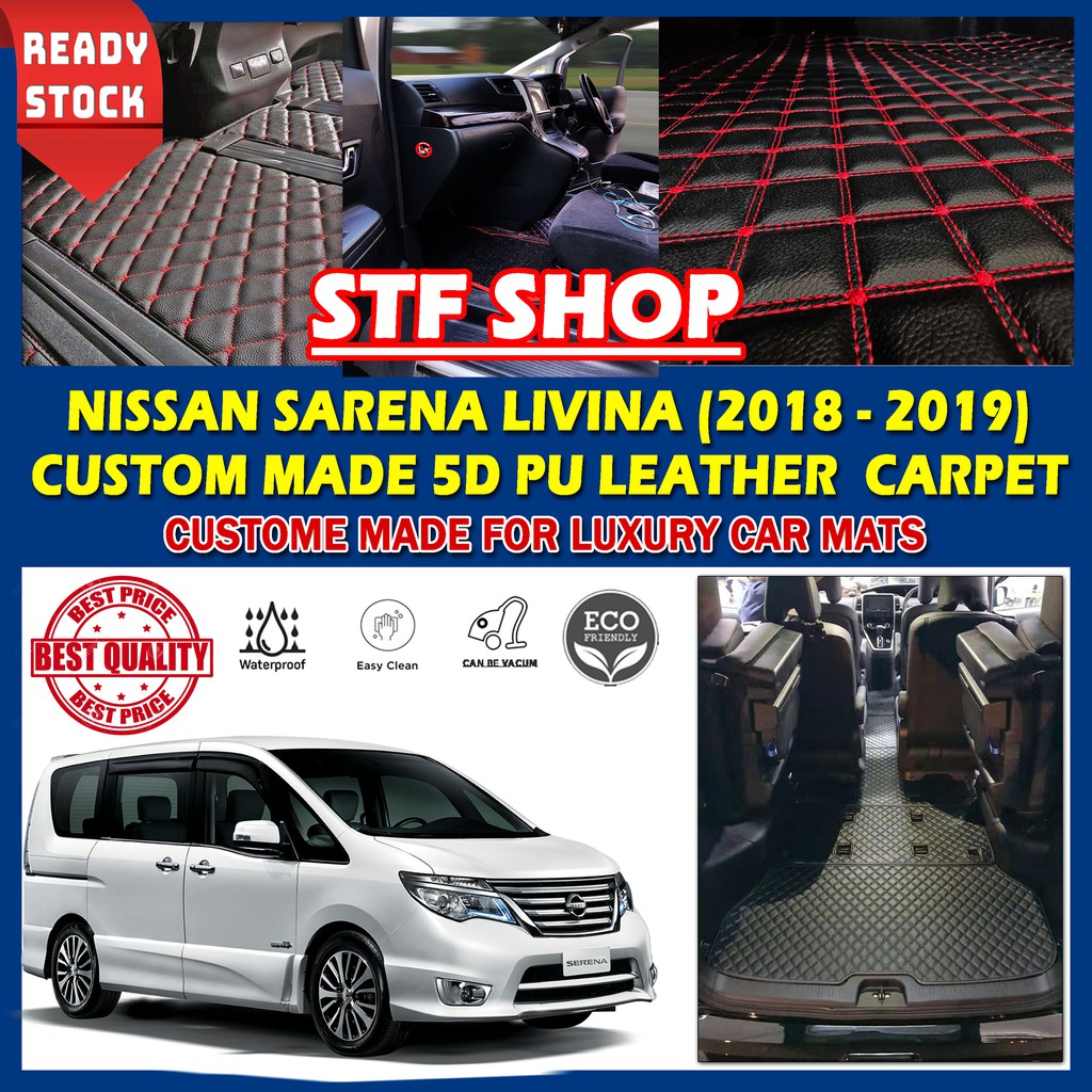 Nissan Serena 2015-2019 (C26 / C27) 6D OEM Custom Made Pu Leather Carpet Carmat Car Karpet Full ...