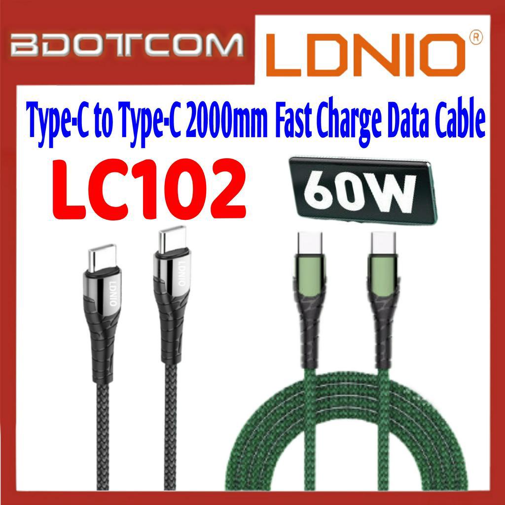 LDNIO LC102 60W Type-C to Type-C 2000mm Fast Charge Data Cable | Shopee ...