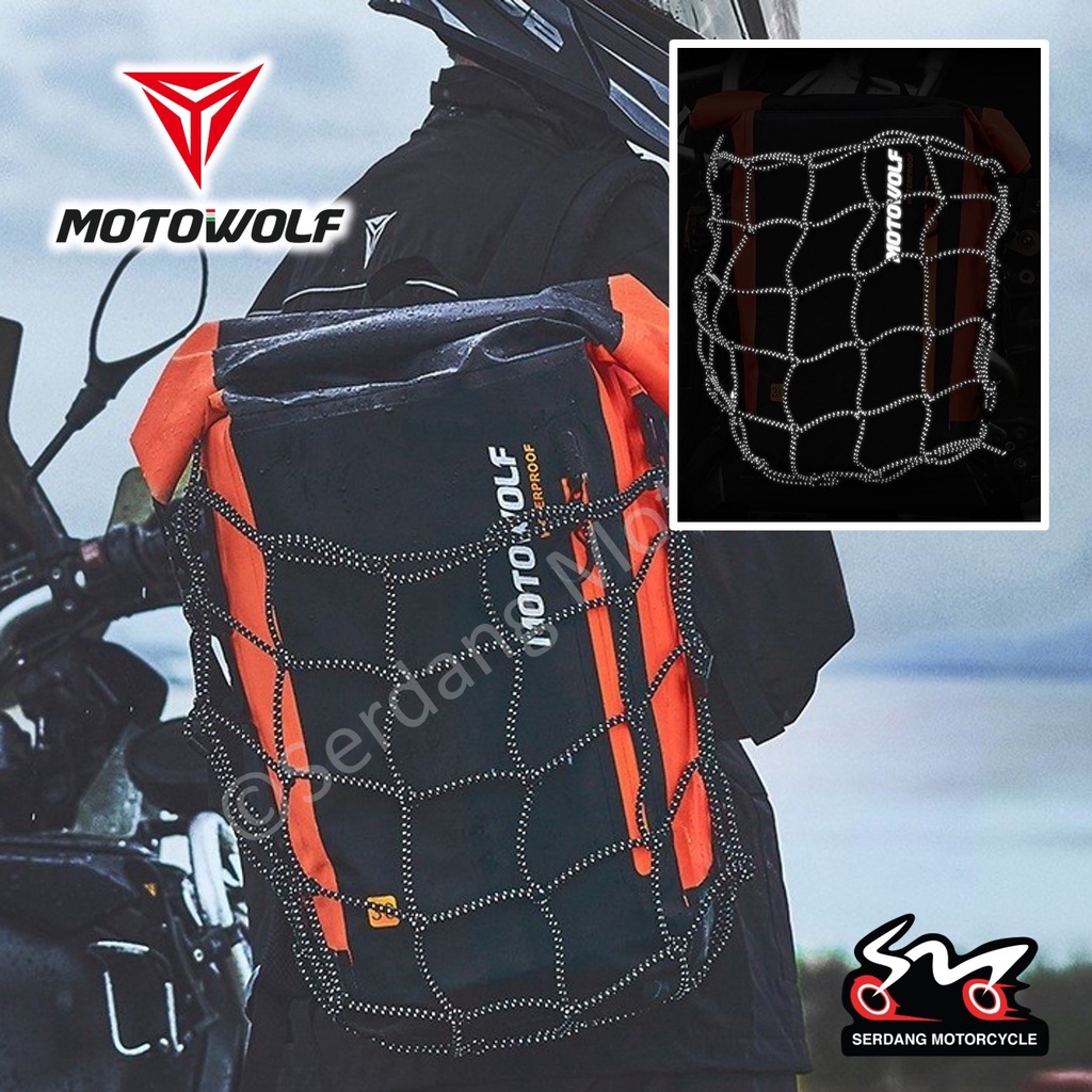 MOTOWOLF Waterproof Backpack Bag Rider Helmet Beg Galas Motor Kalis Air ...