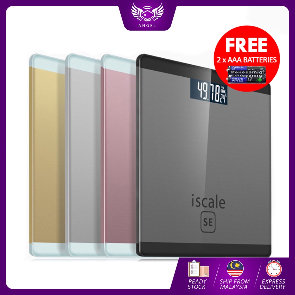 ANGEL Iscale SE Digital Body Scale Weighning Scale 26cm Scale | Shopee ...