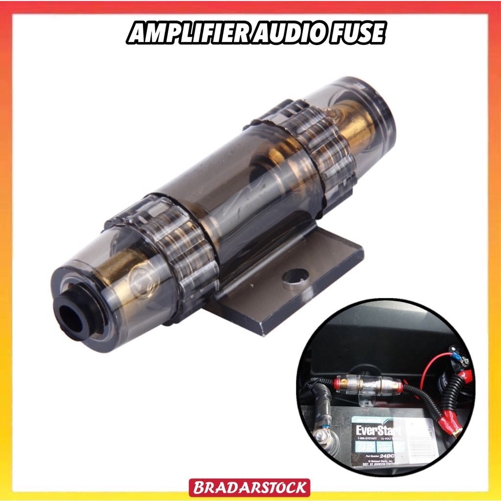AMPLIFIER AUDIO FUSE Power Amp Gauge Cable Fuse Box Wiring Wire Cable ...