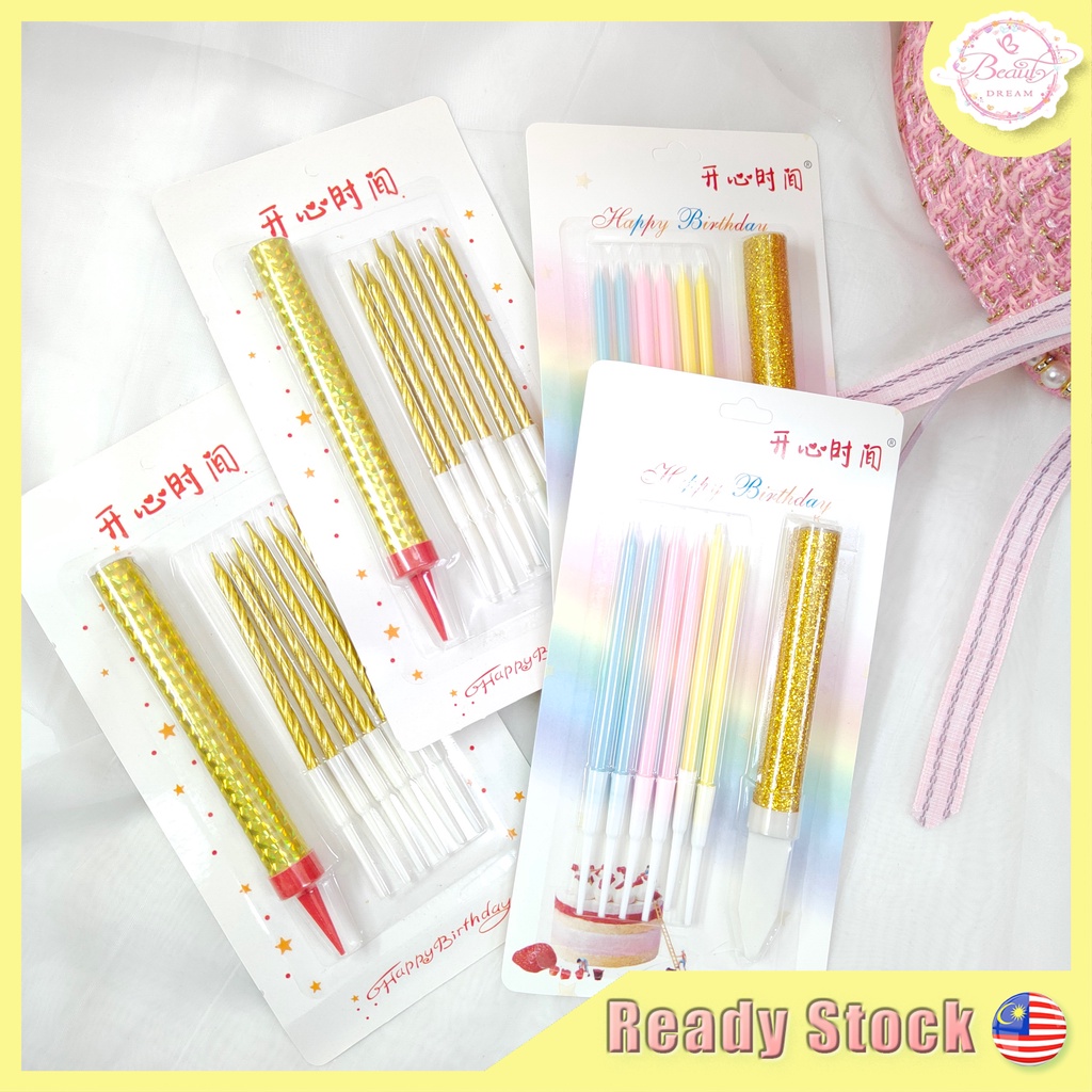⚡️Ready Stock⚡️7 In 1 Birthday Candle with Firework Candle Set Sparkle ...