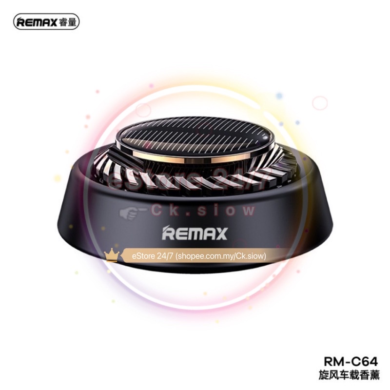 Remax RM-C64 RL-CH02 Noise Reduction Car Perfume Aromatherapy Solar ...