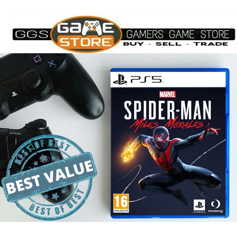 SPIDER MAN MILE MORALES PS5 GAME ORIGINAL PHYSICAL DISK SECOND HAND ...