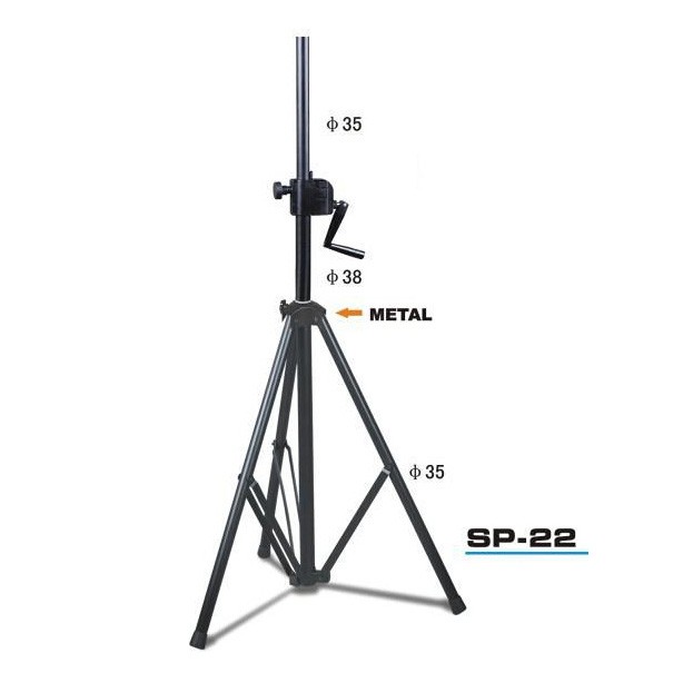 Heavy Duty Metal Speaker Stand SP-22, Crank up and down, Max Load ...