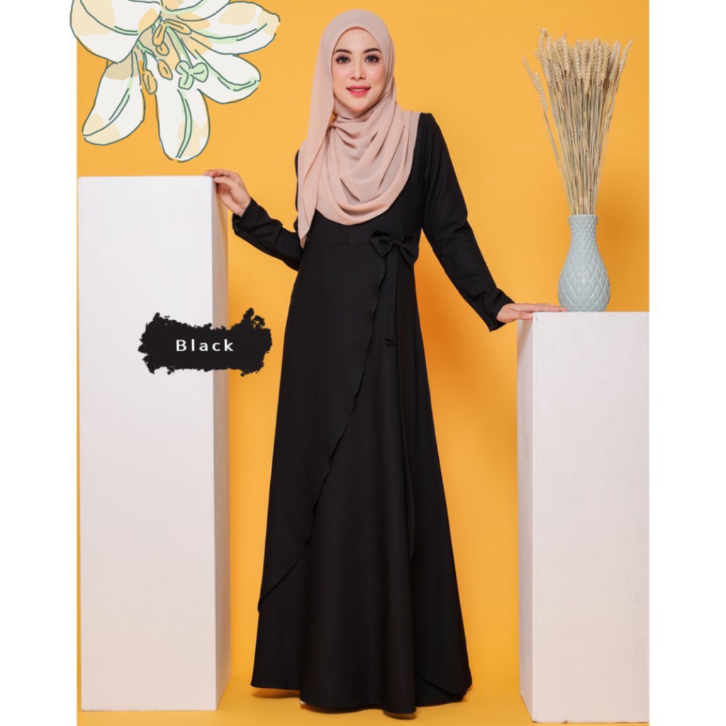 JUBAH MUSLIMAH TURKI FASHION - MERDEKA SPECIAL ED. - PLAIN ABAYA JUBAH ...