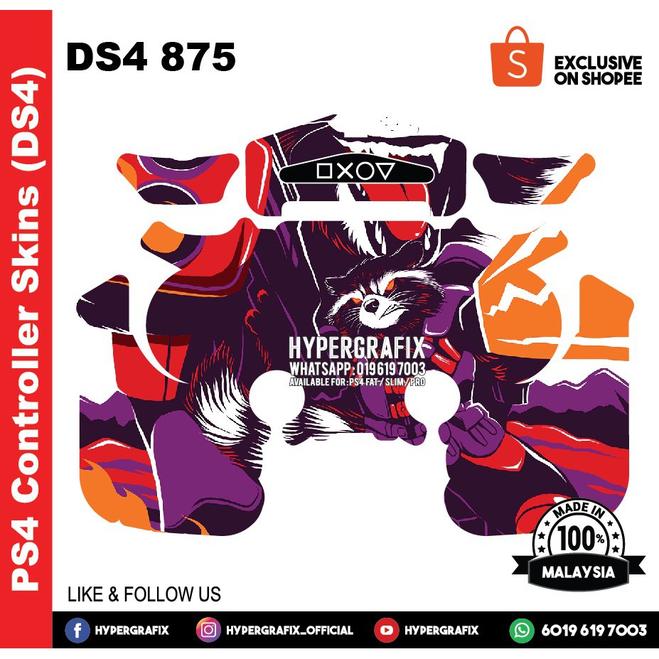 PS4 Controller DS4 SKIN (0875) | Shopee Malaysia