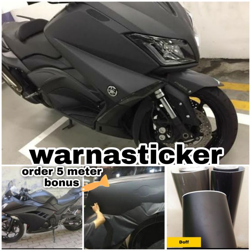HITAM Sekotlet Black Motorcycle Sticker Black Motorcycle Sticker Black ...