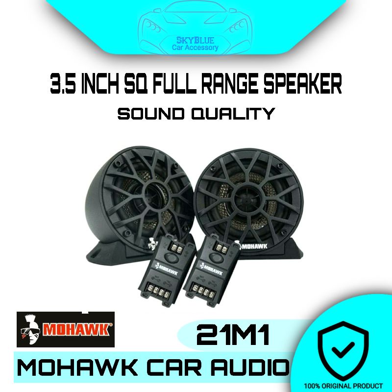 MOHAWK Car Audio 21M1-3.5SQ 1-SERIES 3.5 inch SQ Full Range Speaker | Shopee Malaysia