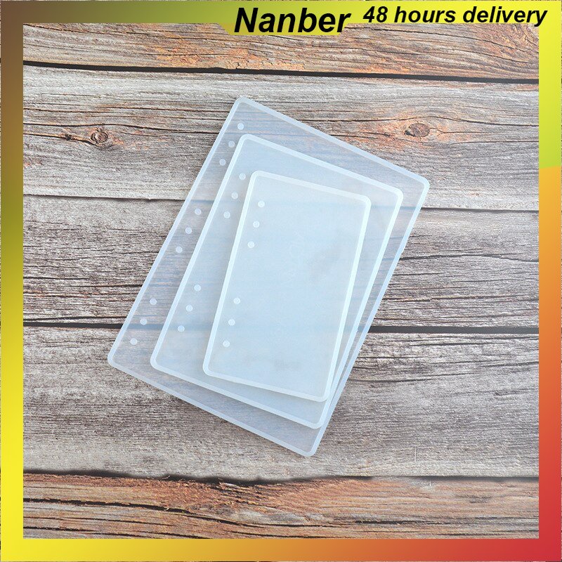Nanber DIY silicone resin notebook mold B5 A5 A6 A7 high mirror cover ...