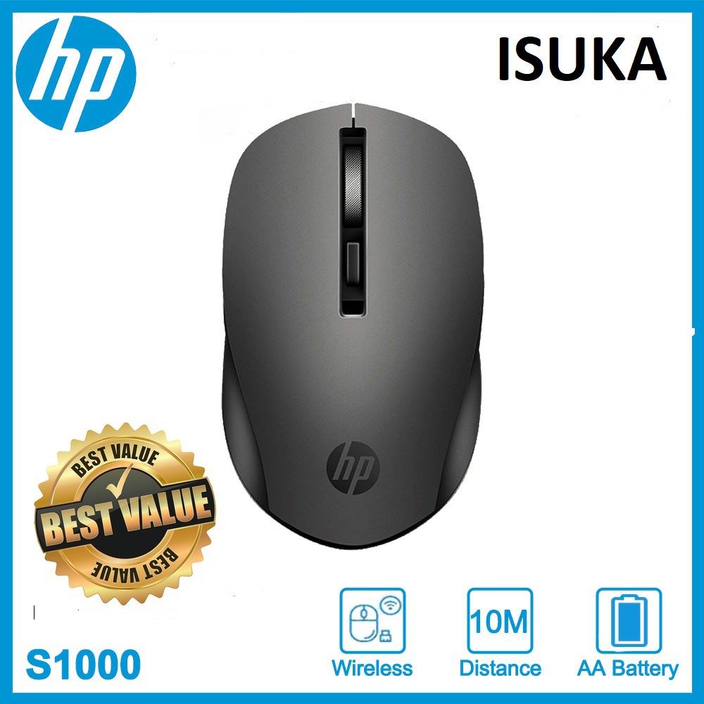 HP S1000 Wireless Mouse 1600dpi Ergonomic 2.4GHZ Mouse. LIKE M220 M330 ...