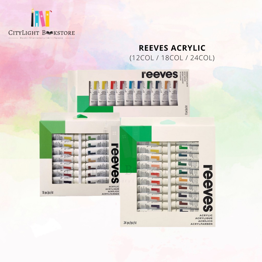 [CITYLIGHT] Art: REEVES Acrylic Colour Paint | Shopee Malaysia