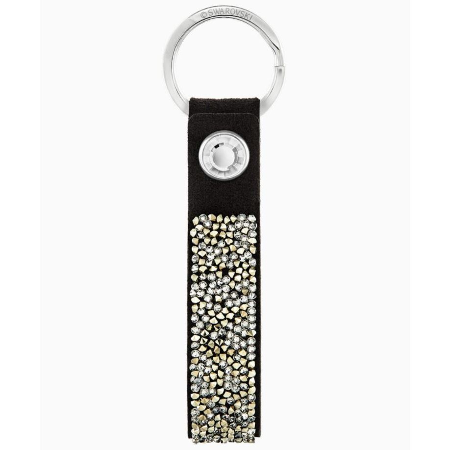 Swarovski Glam Rock Key Ring Key Chain Black Stainless Steel 5467075 ...