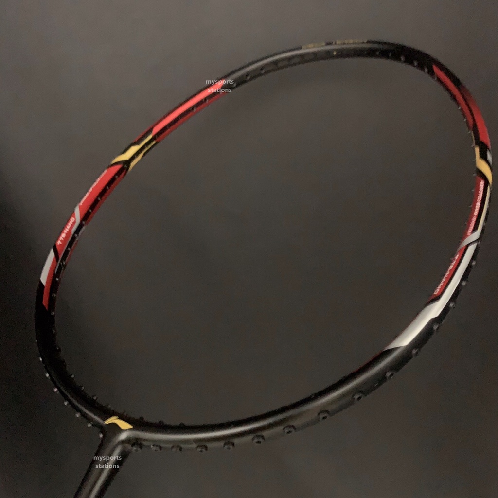Li-Ning Turbo 99 4U (For Smash) Black Red - Badminton Racket (100% ...