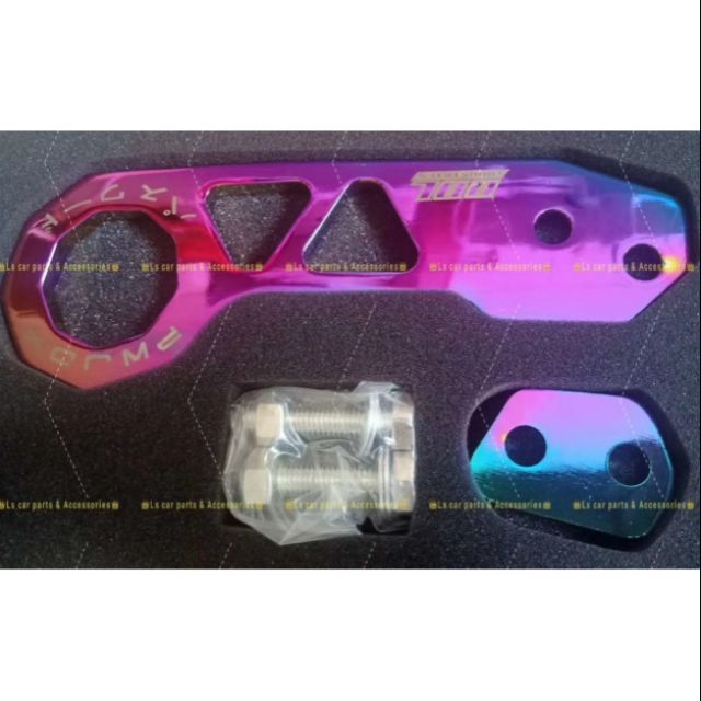 universal Towing Hook Rainbow Titanium Colour JDM style Car Racing Rear ...