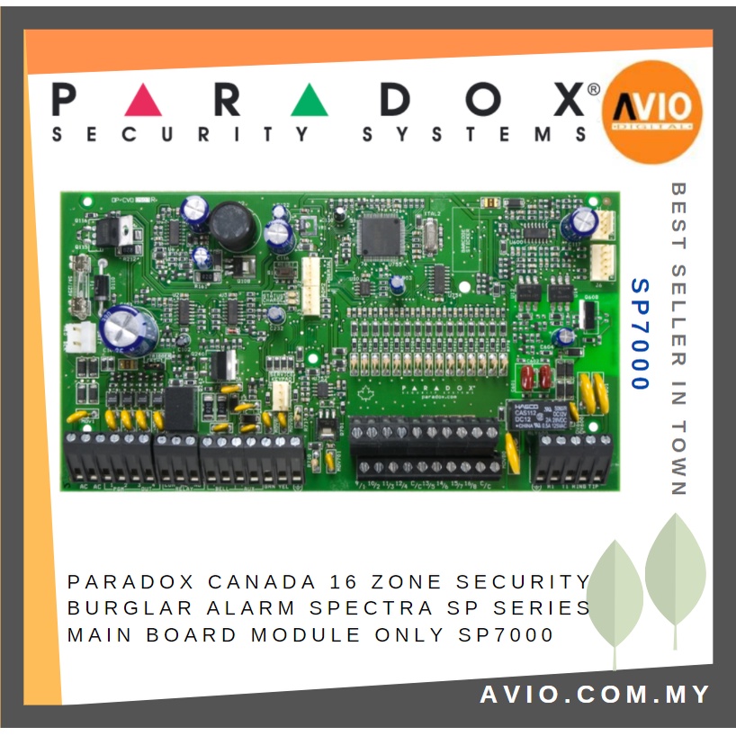Paradox Canada 16Zone House Home Burglar Wired Alarm Spectra SP Series ...