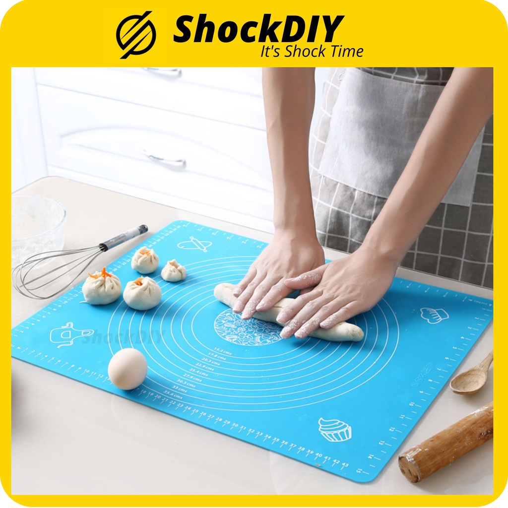 Food Grade Non Stick Silicone Baking Mat Pad Flour Rolling Scale Sheet ...