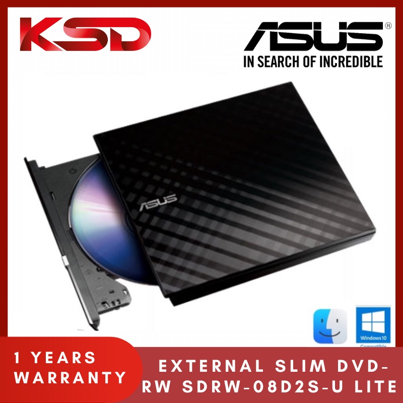 ASUS External Slim DVD-RW SDRW-08D2S-U LITE | Shopee Malaysia