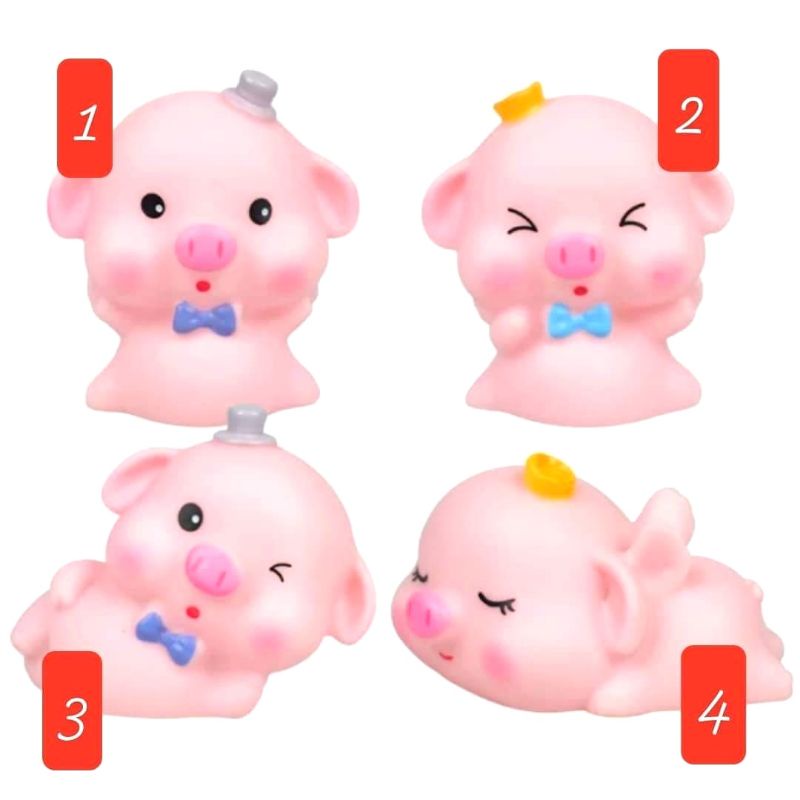Pig Cake toy toppers squishy vinyl | Shopee Malaysia