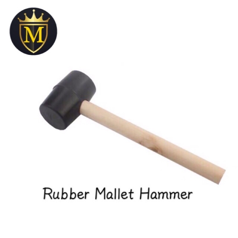 Wooden Handle Rubber 170G Mallet Hammer | Shopee Malaysia