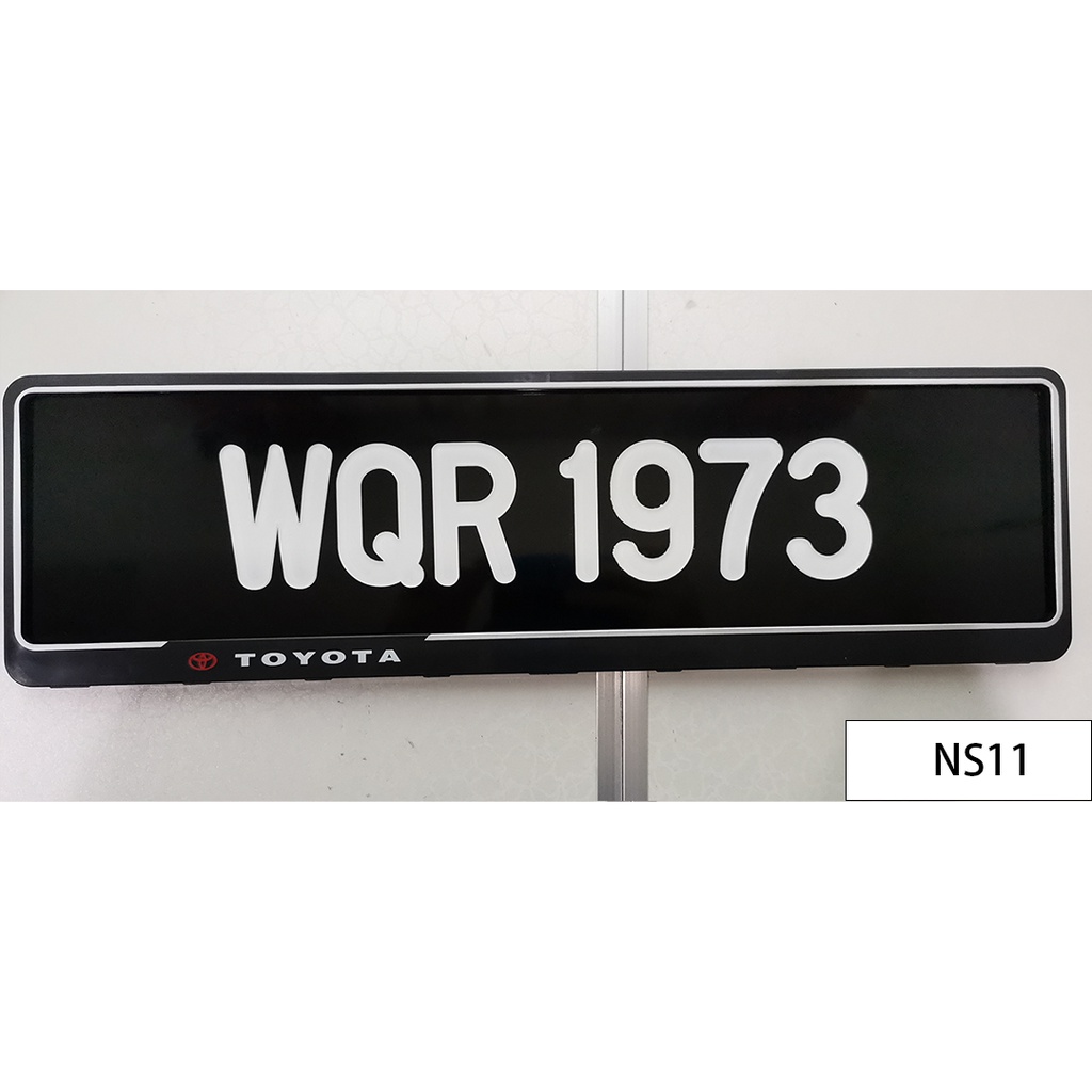 Crystal Number Plate Car No Plate Kereta White Color Transparent ...