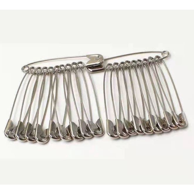 Safety Pin 20mm, 25mm, 35mm, 40mm, 55mm / Pin Keselamatan / 扣针 | Shopee ...