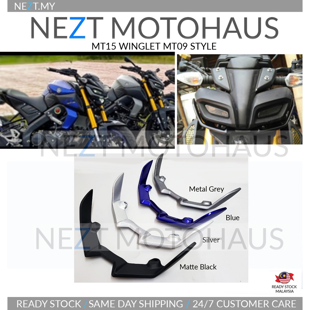 Yamaha MT15 Front Wing Winglet MT09 Style READY STOCK MALAYSIA | Shopee ...