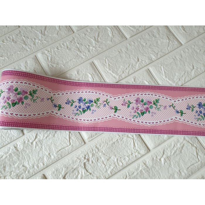 Wallpaper Border List wallpaper Divider 10cm x 10meter Floral motif ...