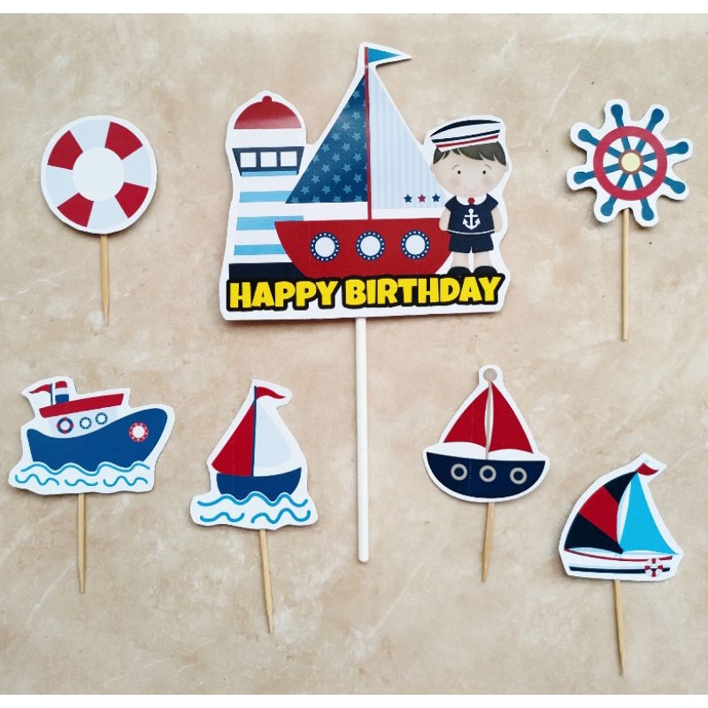 Topper cake topper Skewer cake Decoration Rice tumpeng birthday happy ...