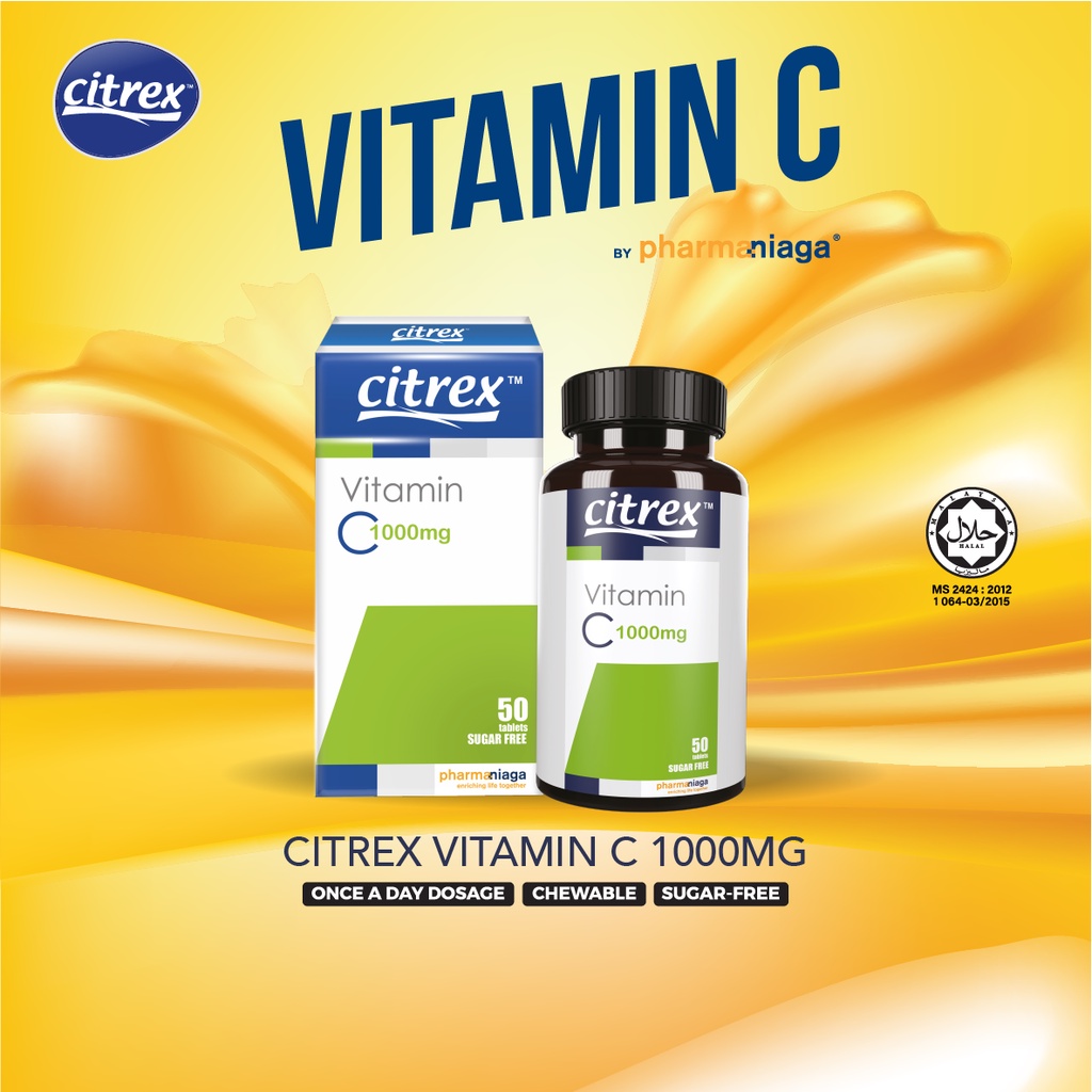 CITREX Vitamin C 1000mg 50's ( EXPIRY : MAY 2026) | Shopee Malaysia