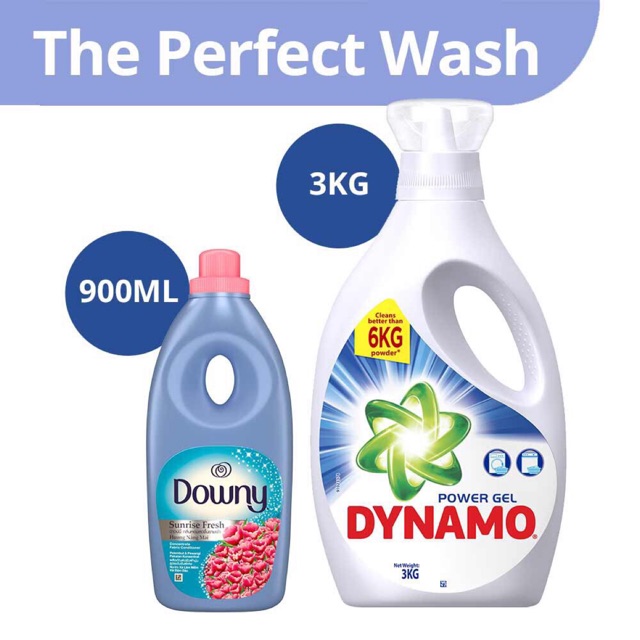 Dynamo & Downy The Perfect Wash Detergent and Fabric Softener | Shopee ...