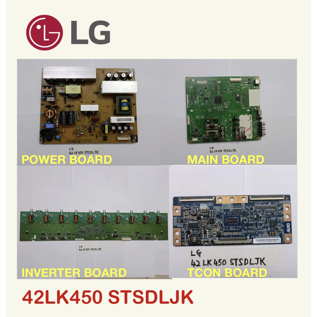 LG LCD TV 42LK450-TA STSDLJK Power Board PSLH-L018R Main Board ...