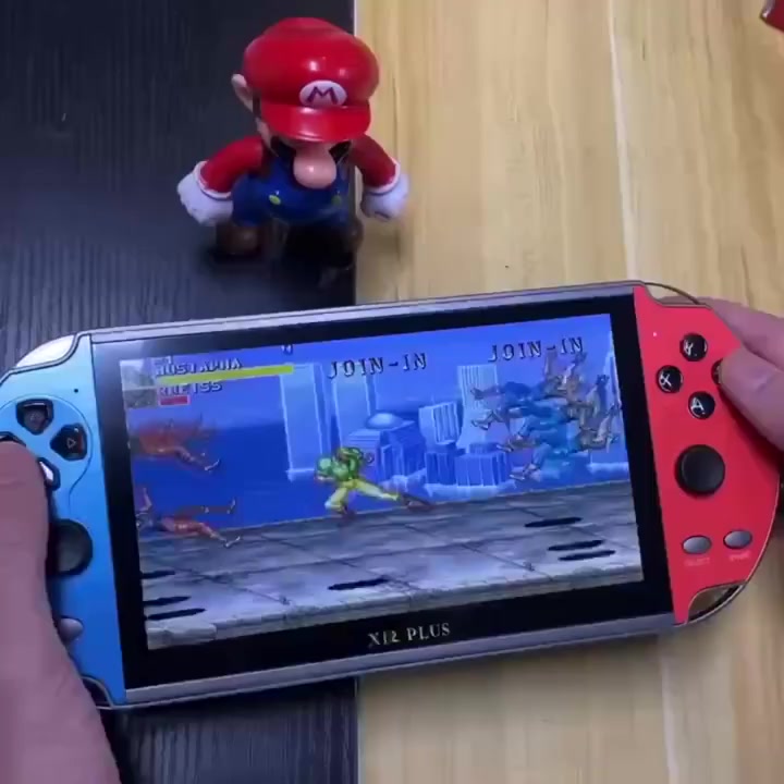X12 Plus Handheld Game Console 7-Inch Big Screen PSP Nostalgic Game ...