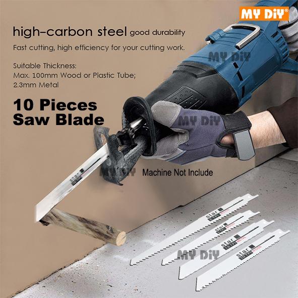 DIY Online4u - 10pcs Saber Saw Blade 6”/8” Multi Reciprocating Tool Saw ...
