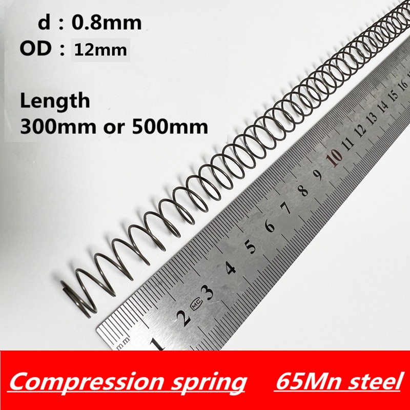Long spring compression spring small spring length 300mm/500mm | Shopee ...