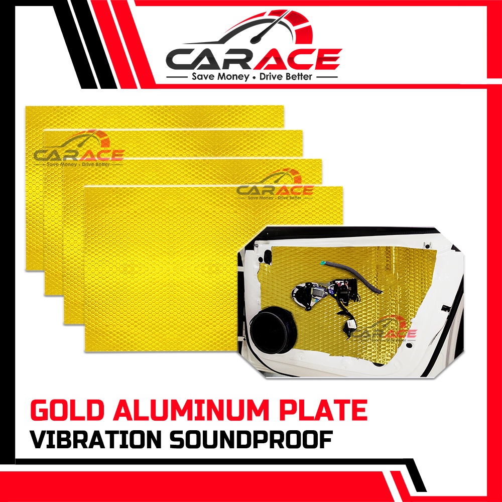 Gold Aluminum Car SoundProof Vibration Sound Proofing Insulation Heat ...