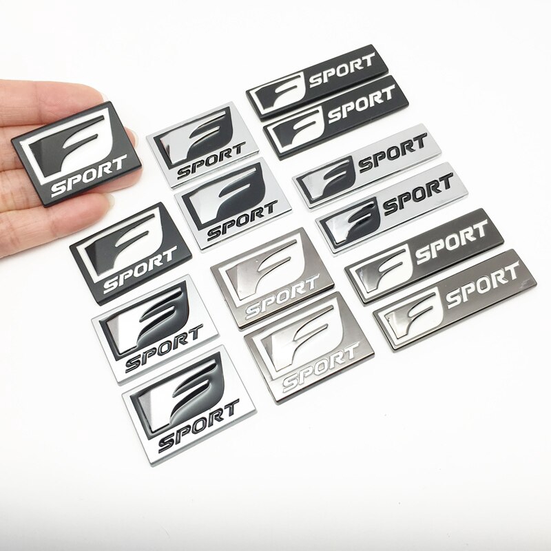 2Pcs 3D Car Stickers F Sport F-Sport Badge Emblem Decal for Lexus ...