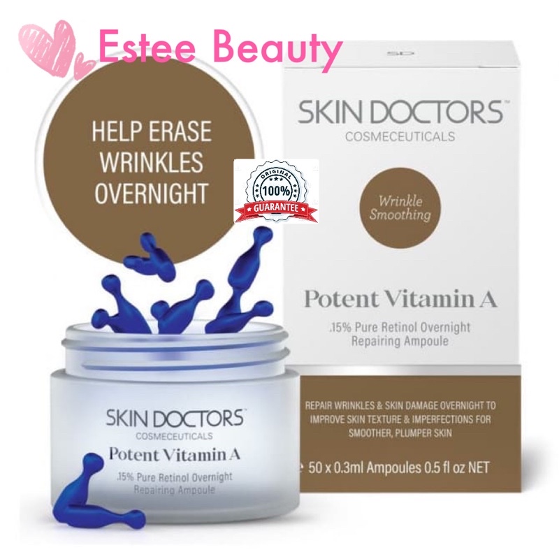 SKIN DOCTORS POTENT VIT A AMPOULES/Vitamin C 50 X 3ML | Shopee Malaysia