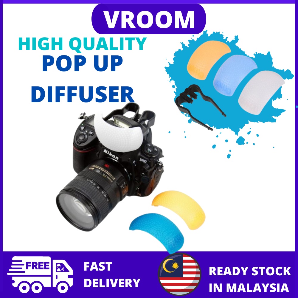 🔥READY STOCK🔥 VROOM Pop Up Diffuser 3 Dome Canon Color nikon sony ...