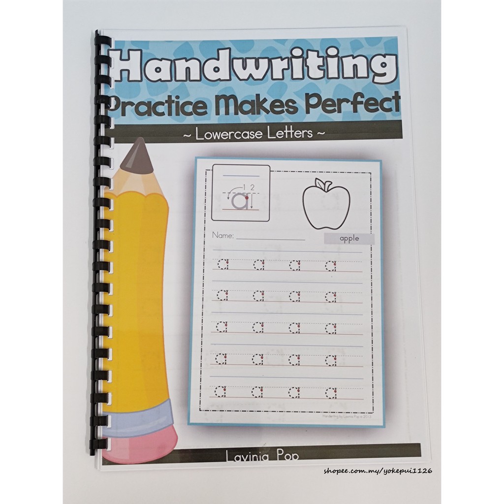 [HARDCOPY SHIP OUT] HANDWRITING & COLOURING LOWERCASE LETTERS | Shopee ...