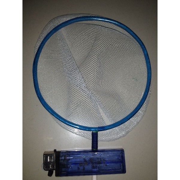 Small fishing net scoop with a diameter of 10 cm with a melamine handle ...