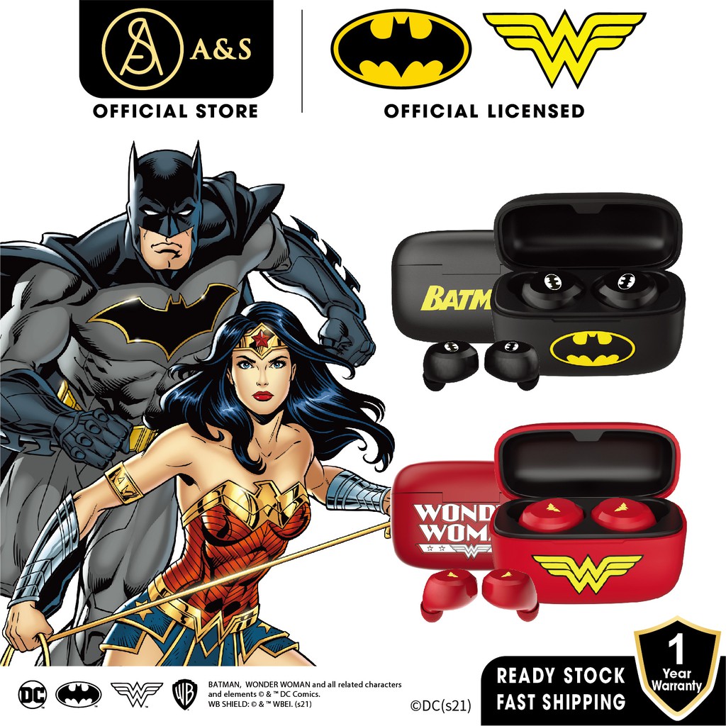 A&S Wireless Earbuds In-Ears Over-Ears Headphones Bluetooth Batman ...