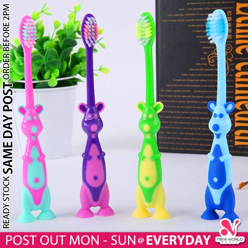 𝗨𝗟𝗧𝗥𝗔 𝗦𝗢𝗙𝗧 》 Cartoon Kids Toothbrush 4 - 11 Yrs Girls Boys Brush Teeth ...