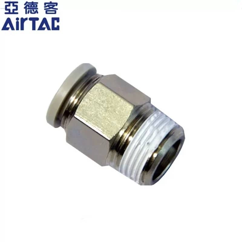 AIRTAC PC SERIES PNEUMATIC ONE-TOUCH FITTING PUSH IN MALE STRAIGHT CONNECTOR PC4, PC6, PC8, PC10 ...