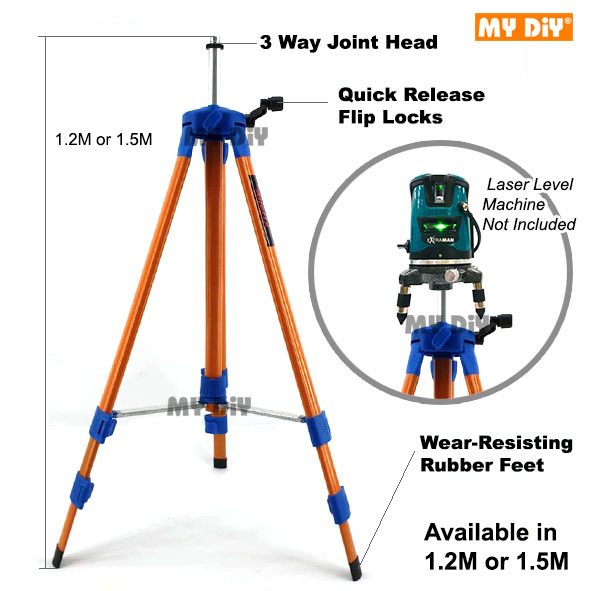 MYDIYHOMEDEPOT - Laser Level Machine Stand Laser Level Tripod Orange ...